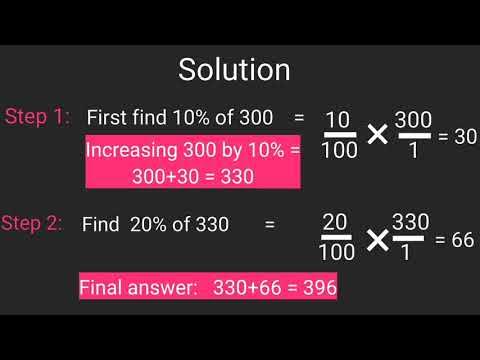 How To Easily Add Percentages - YouTube