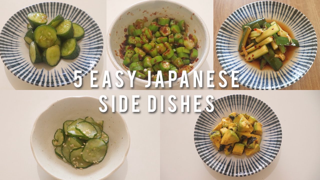 5 Japanese Side Dishes You Can Make at Home ! - YouTube