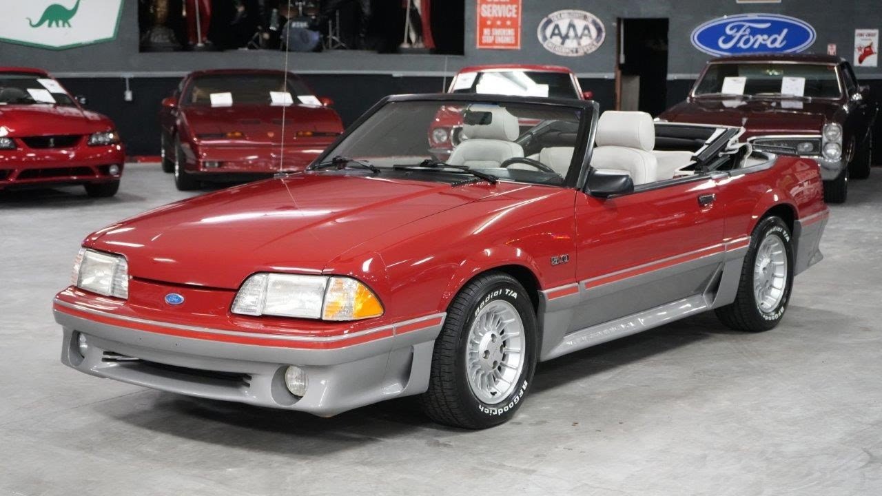 1987 FORD MUSTANG GT CONVERTIBLE - YouTube