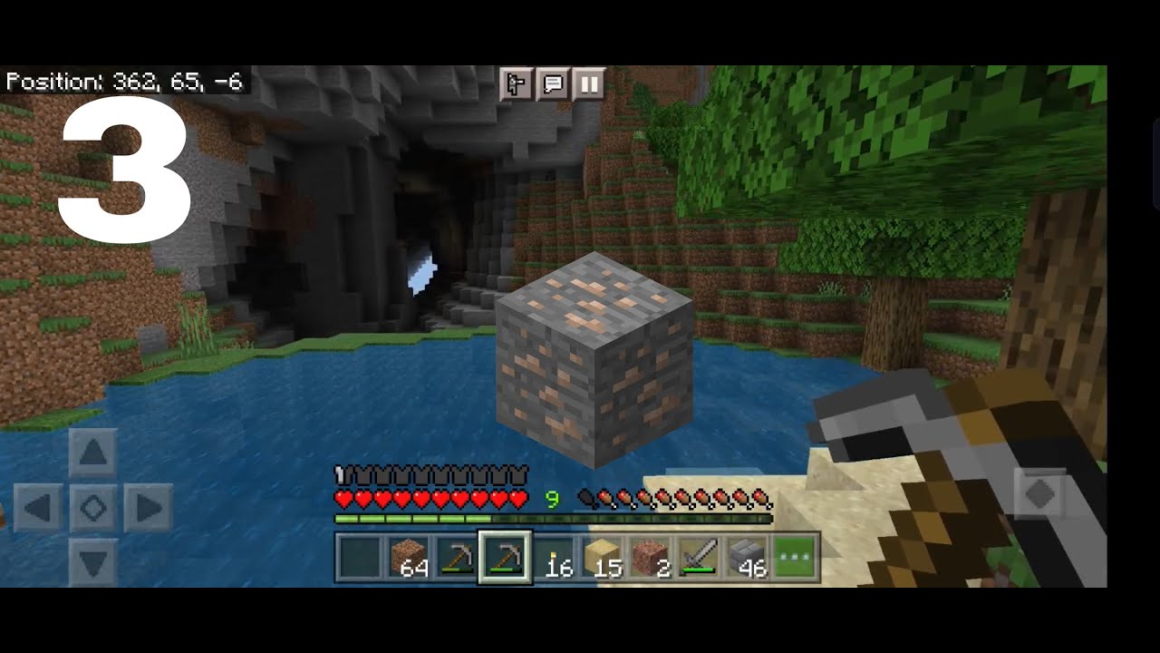 MINING IRON ⛏️⚒️🔥 | Minecraft Pocket Edition Gameplay #3 #minecraft # ...