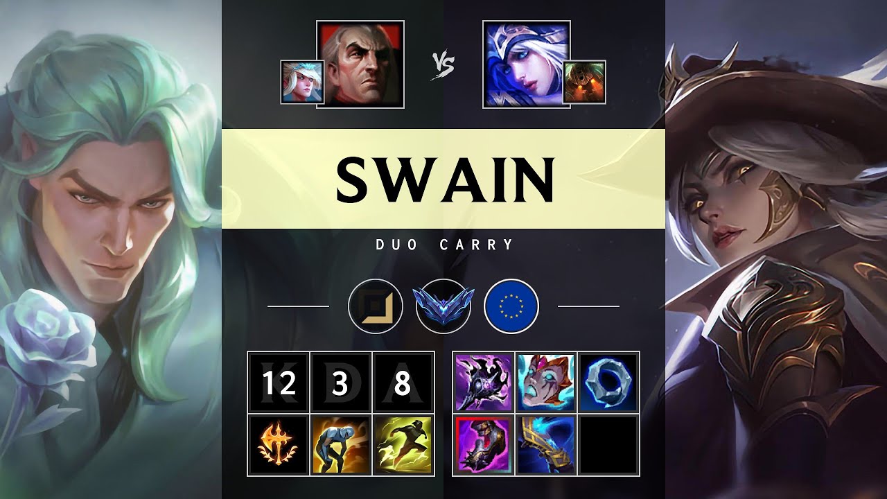 Swain Carry vs Ashe - EUW Diamond Patch 25.18 - YouTube