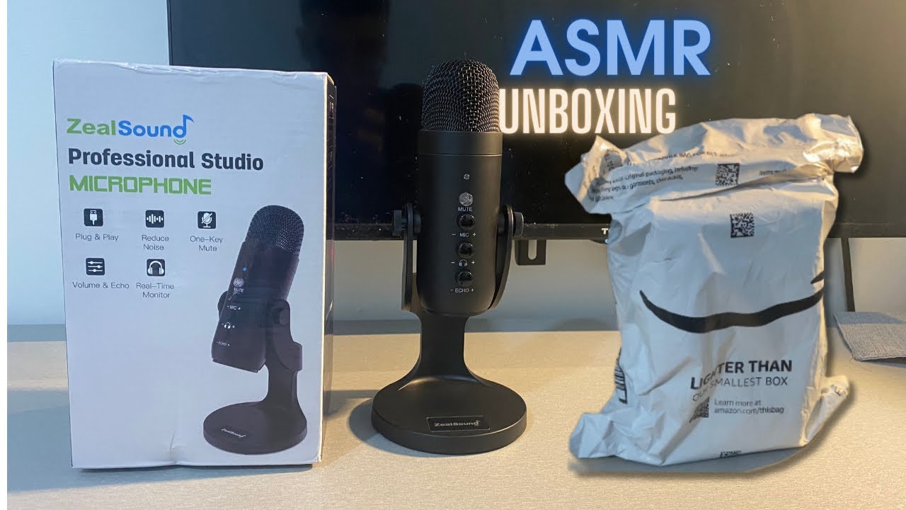 ASMR quick Unboxing To My New Microphone From Amazon📦🎙️ | So LOFI and ...