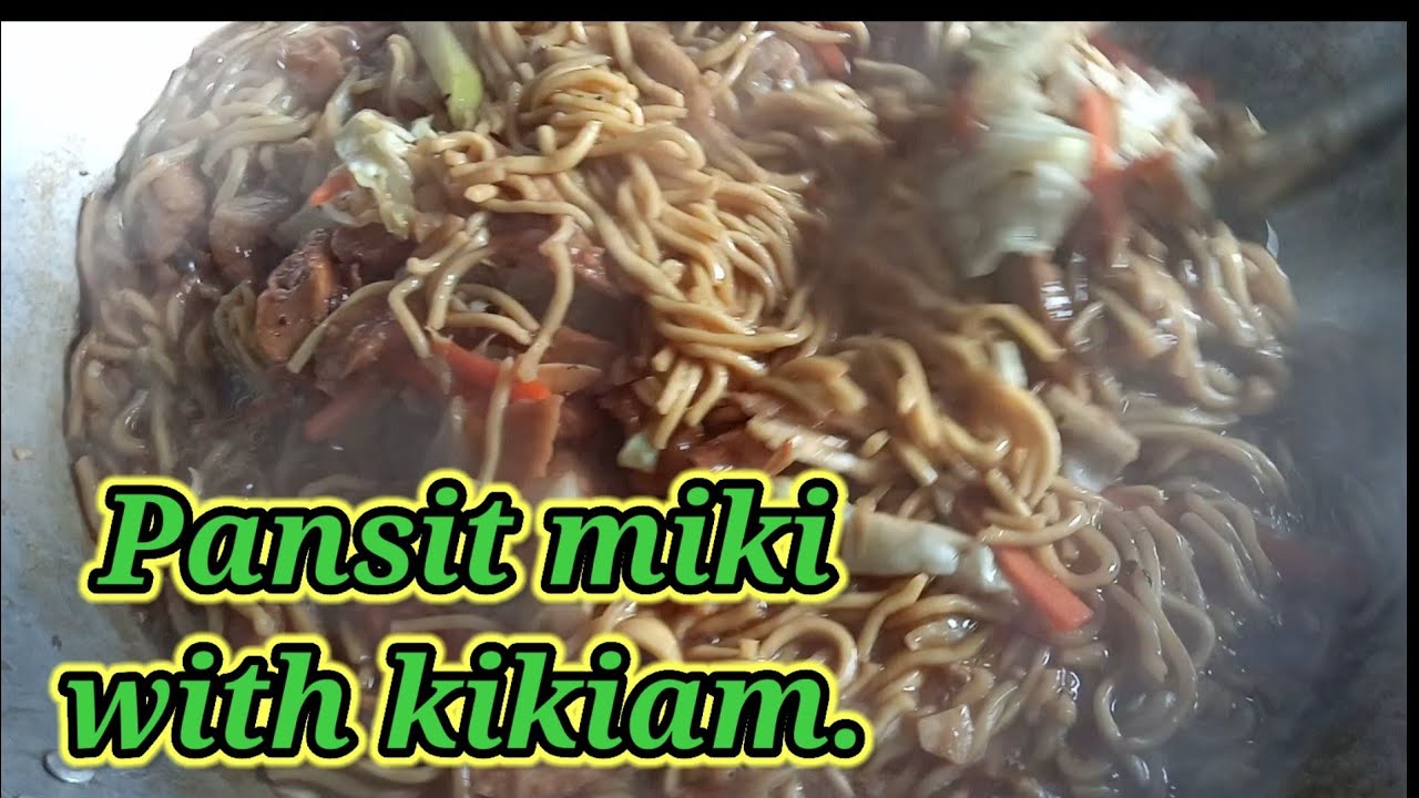 paano magluto Ng Pansit Miki guisado. Miki with kikiam - YouTube