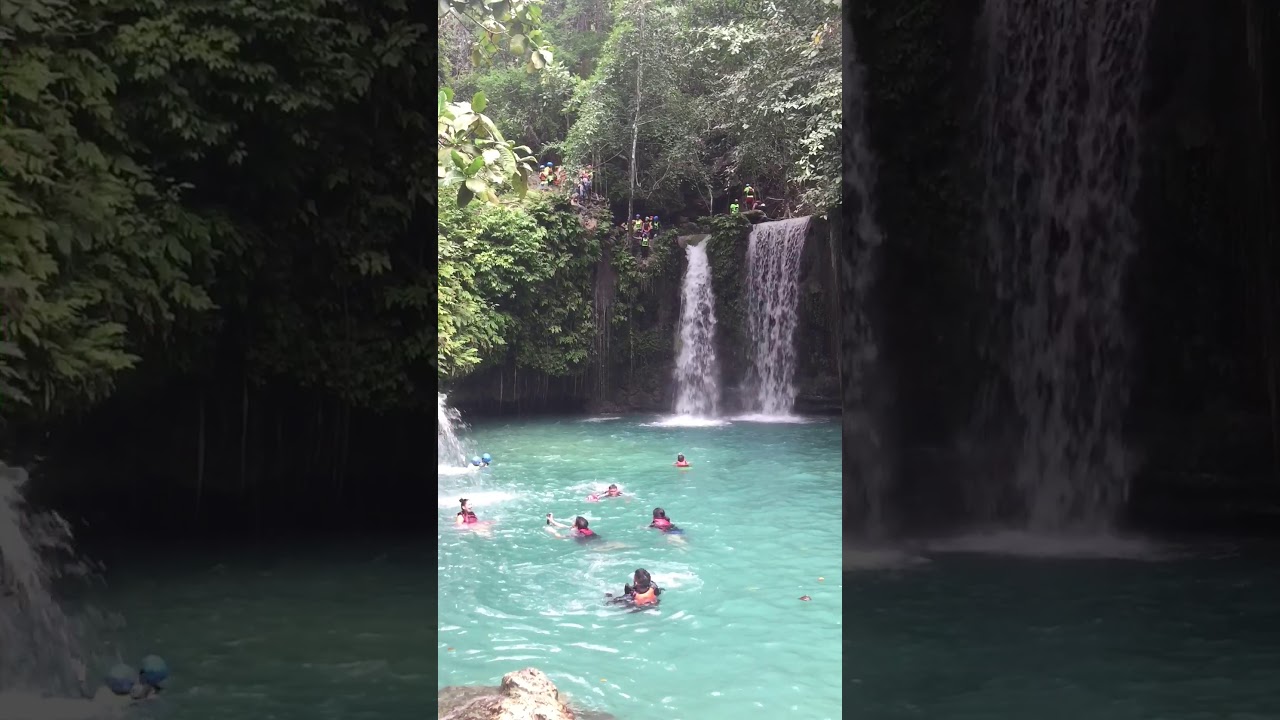 Tedly jumps at waterfalls near Moalboal - YouTube