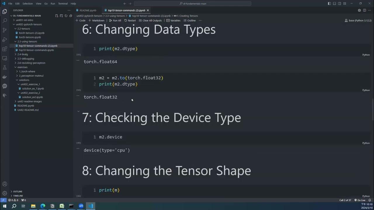 【lightning Ai】week 2 Using Tensors With Pytorch Youtube