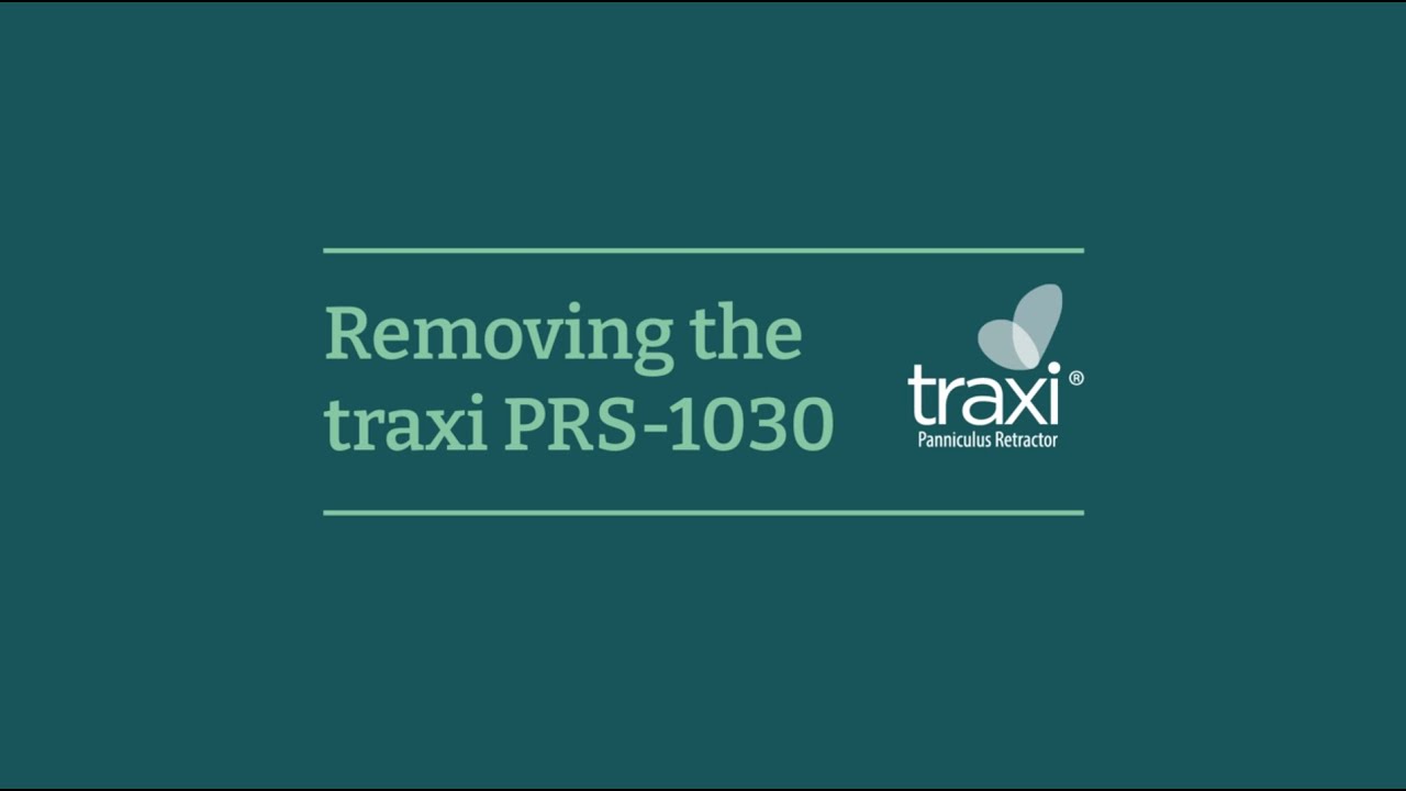Removing traxi® PRS 1030 Panniculus Retractor | Step-by-Step Guide ...