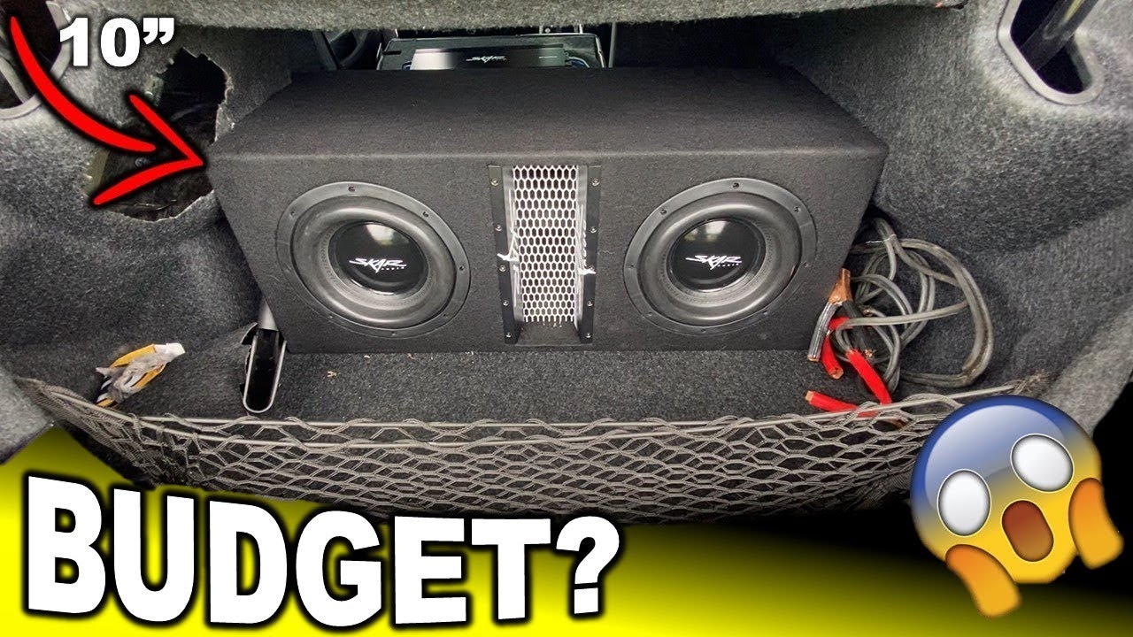 2 10S BUDGET BASS PACKAGE TRUNK SYSTEM - YouTube