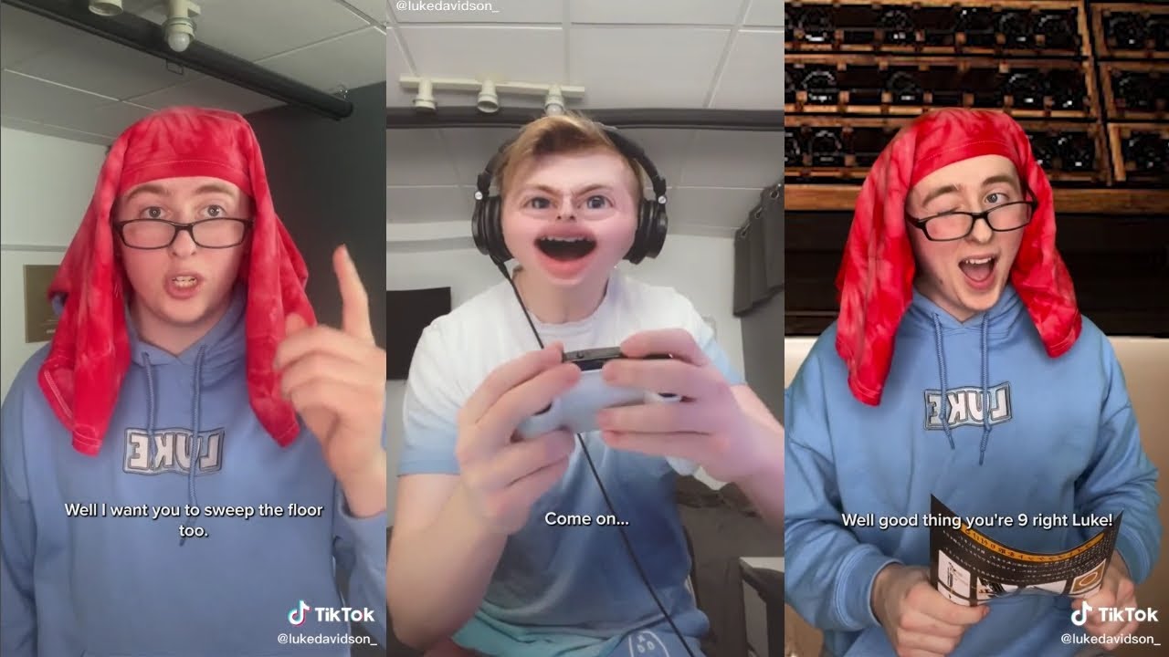 Try Not To Laugh Watching LUKE DAVIDSON TIK TOK VIDEOS (w/Titles) Best ...