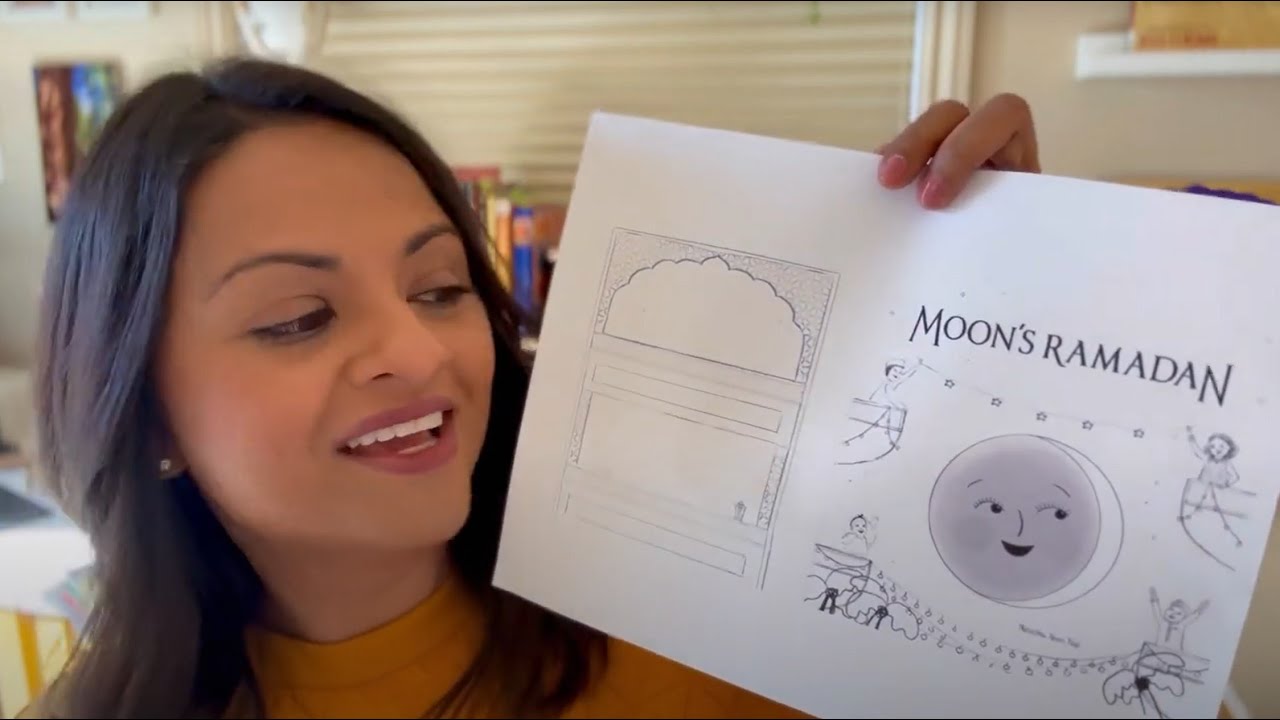 How I Illustrated My Picture Book Cover: MOON'S RAMADAN - YouTube