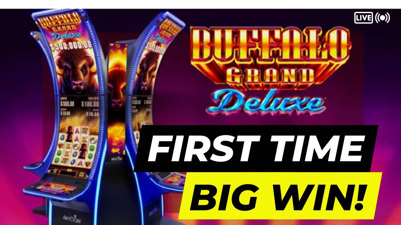 FIRST TIME Playing the NEW Buffalo Grand DELUXE Slot in Vegas and we KILLED IT! - YouTube