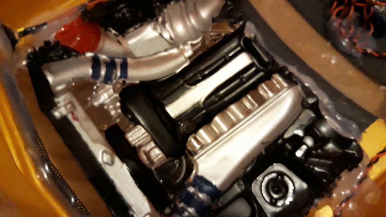 Painting rc engine bay part 1 - YouTube