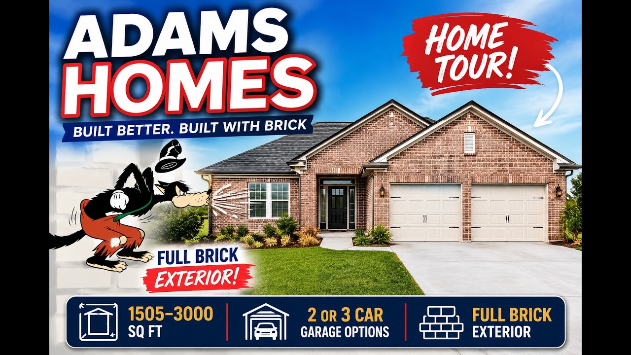 Adams Homes 1540 Floor Plan Tour | Palm Coast Florida New Construction ...