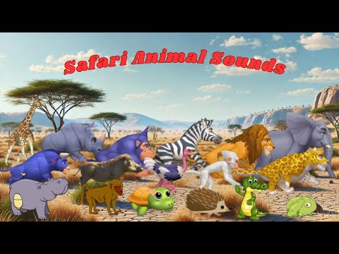 Safari Animals Song | Animal Sounds Song for Kids N08TH5 | Animal ...
