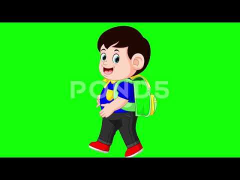 Free Cartoon Green Screen Effects 2021 | Blue Shirt Boy Carrying ...