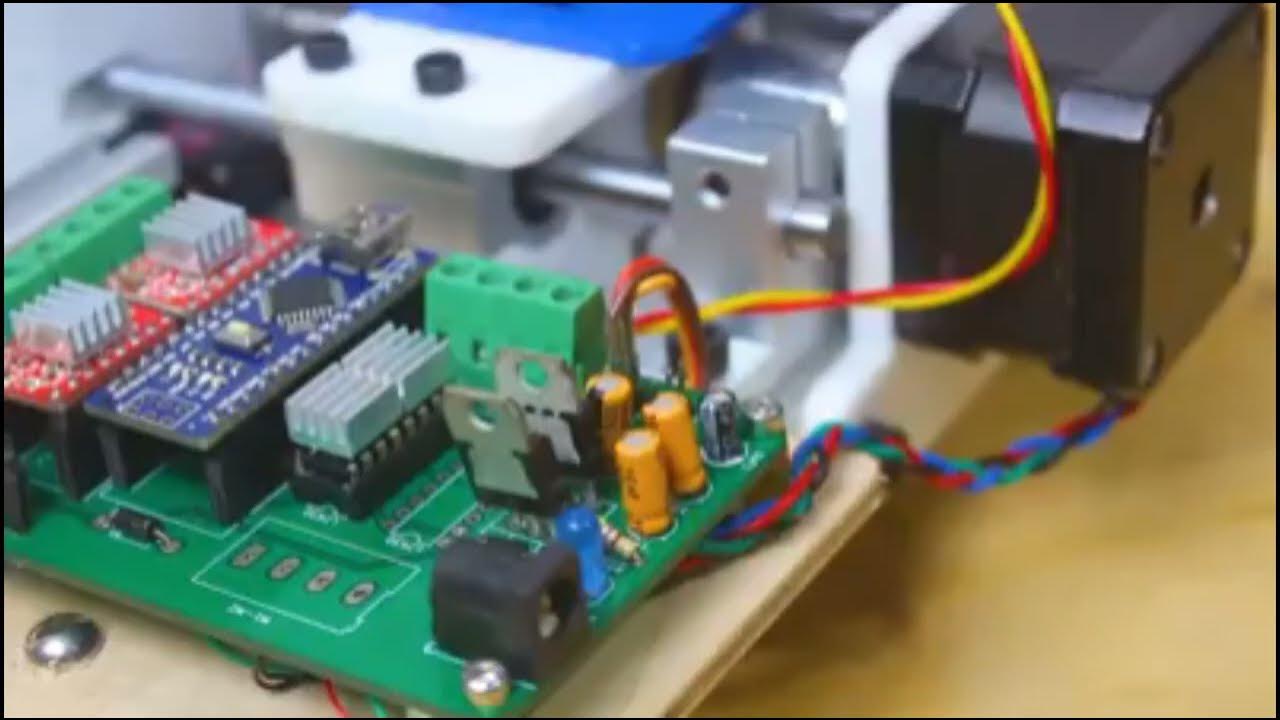 Home Made Arduino based Bobbin Winding Machine Fully Automatic - YouTube