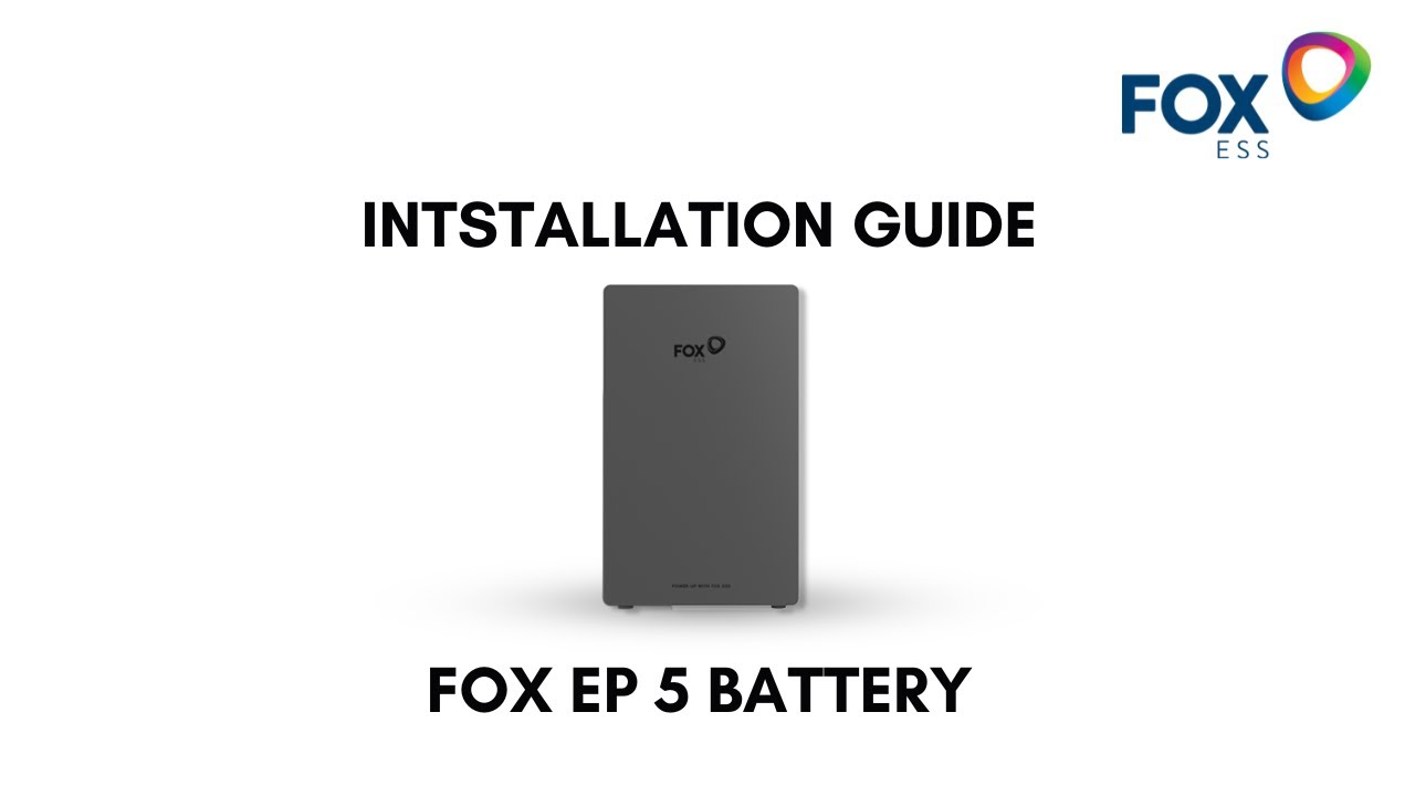 Fox ESS EP5 Battery - Installation Guide - YouTube