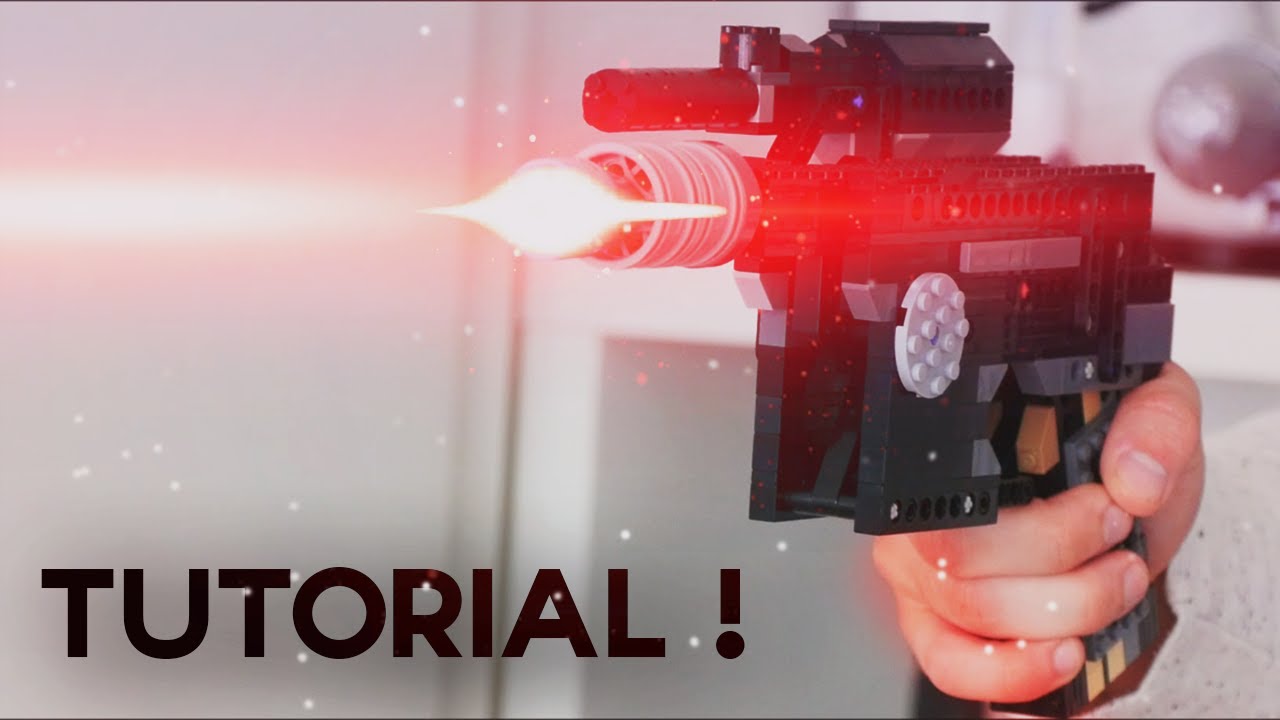 LEGO Han Solo's Blaster (DL-44) [Blowback Rubber Band Gun] Tutorial ...