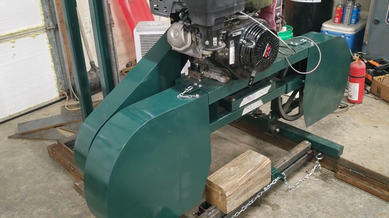 Linn Lumber 190A bandsaw mill build pt 2 - YouTube