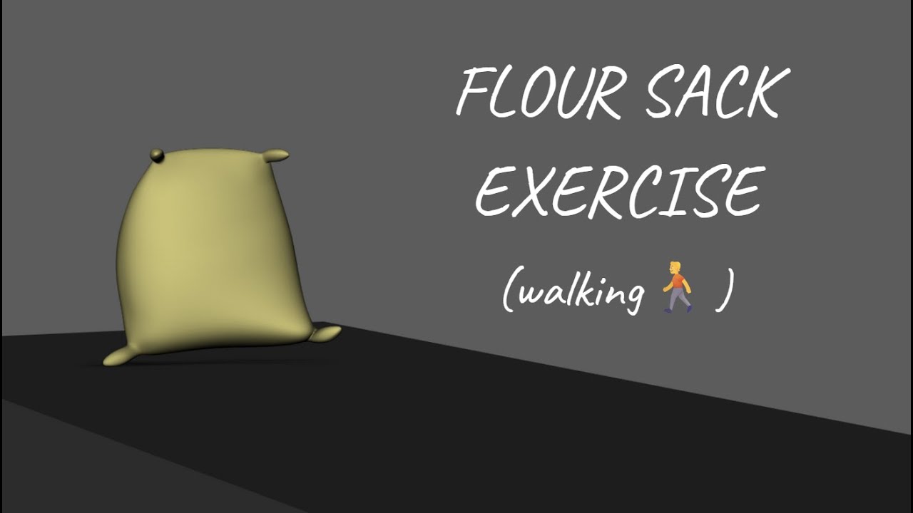 Animation execise: Flour sack walking - YouTube