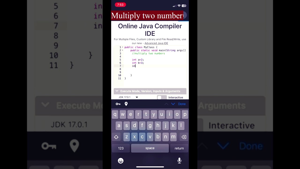 Multiply 2 Numbers In Java trending java viral new arithmetic Multiply 2 Numbers In Java trending java viral new arithmetic