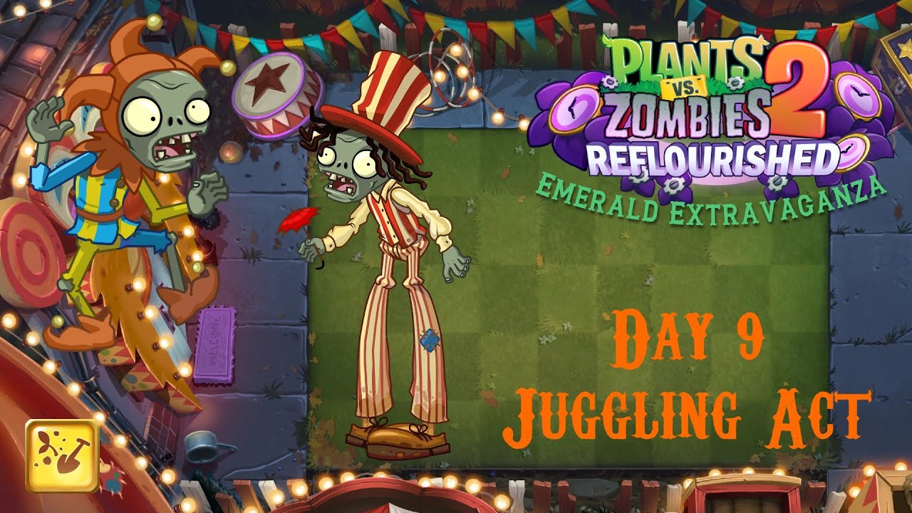 PvZ2 Reflourished Custom Level Pack: Emerald Extravaganza - Day 9 - YouTube