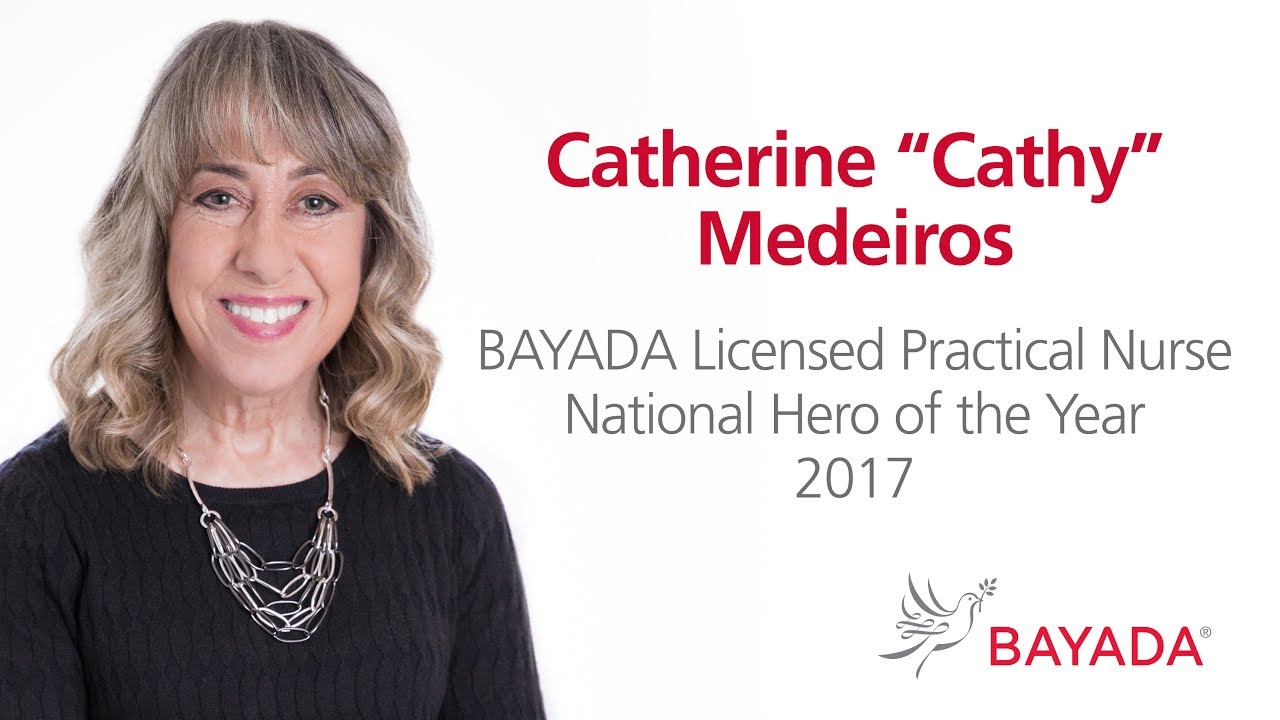 Cathy Medeiros – BAYADA LPN Hero of the Year 2017 - YouTube