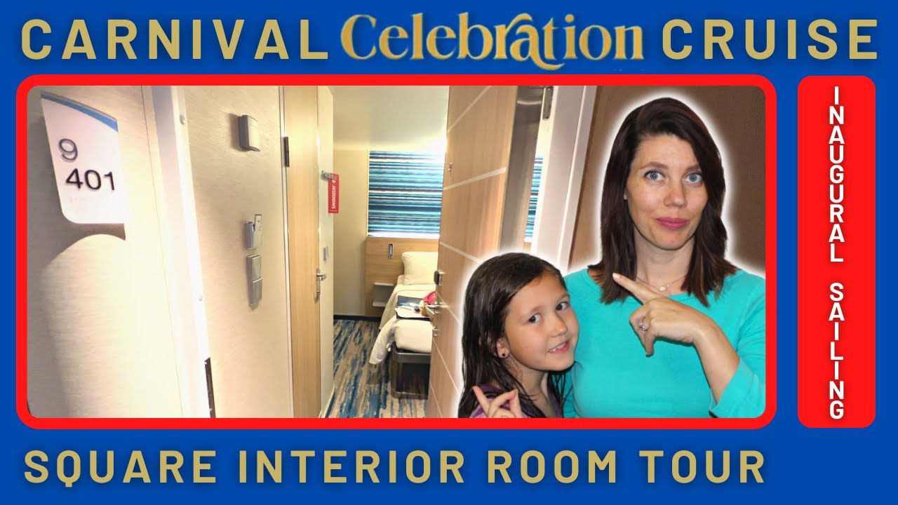 Carnival Celebration Square Interior Stateroom Tour | Cabin #9401 - YouTube