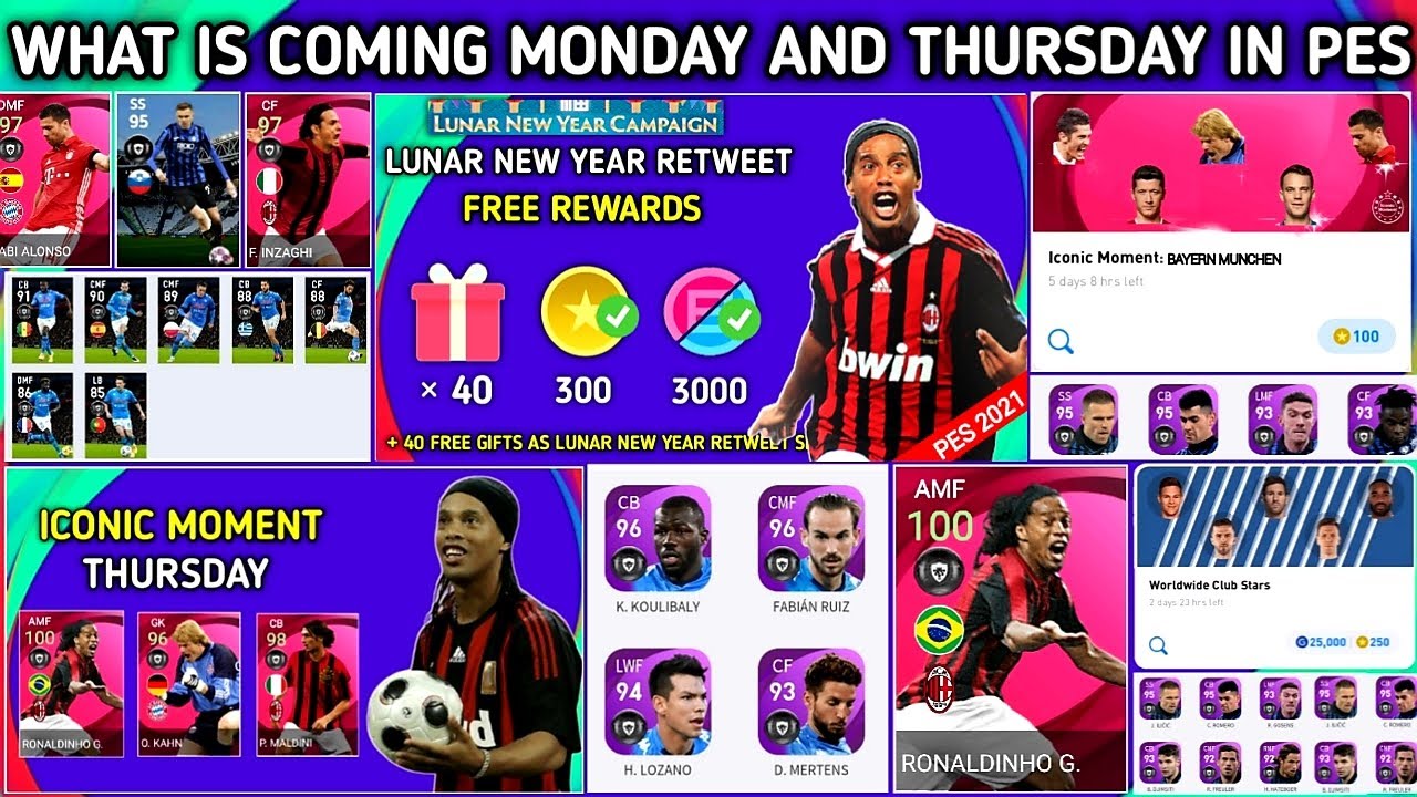 What Is Coming 22 February Monday And Thursday In Pes 2021 Mobile ...