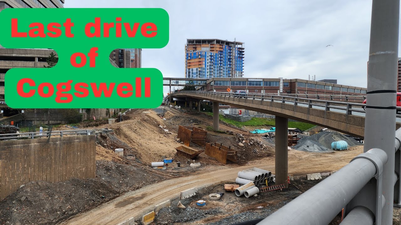 Last drive on the Cogswell St. overpass. - YouTube