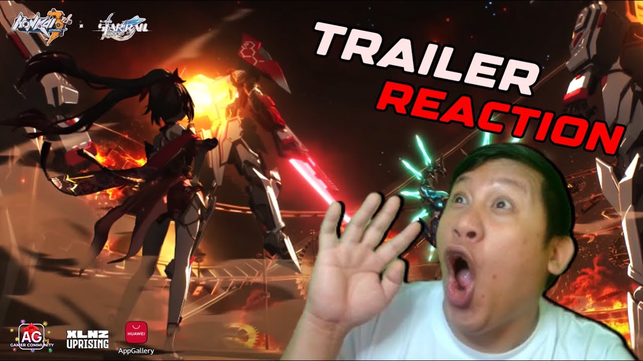Sparkle VS Vita with GUNDAM! Hi3 x HSR Collab Trailer REACTION!! - YouTube