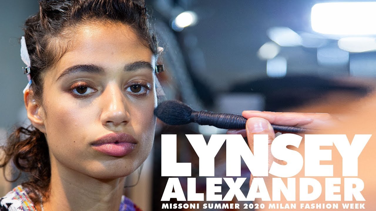 Lynsey Alexander and the makeup look at the Missoni Summer 2020 Show ...