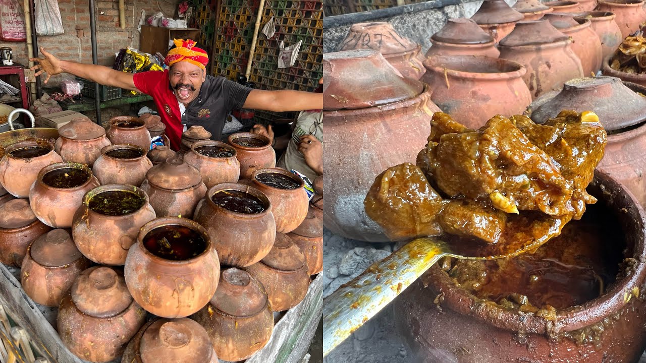 Bihar Famous Dadan Handi Mutton - YouTube