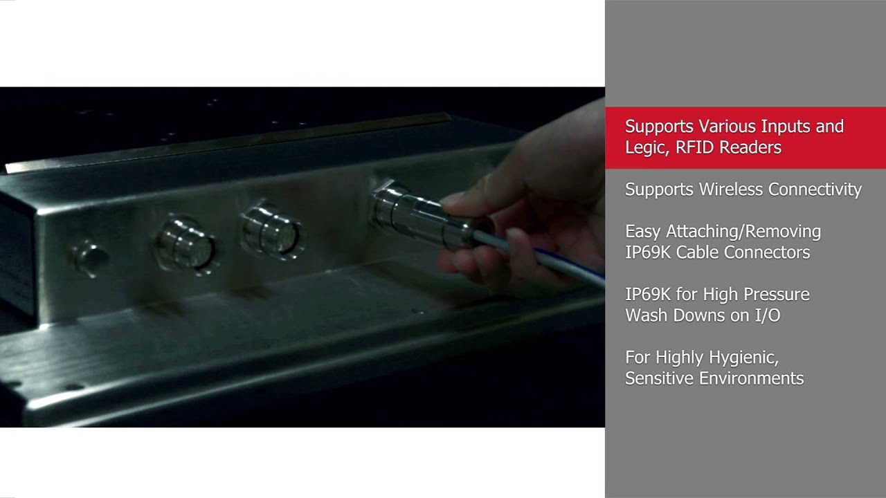 Hygienic-Design IP69K Panel PC Simplifies Food Processing Operation - YouTube