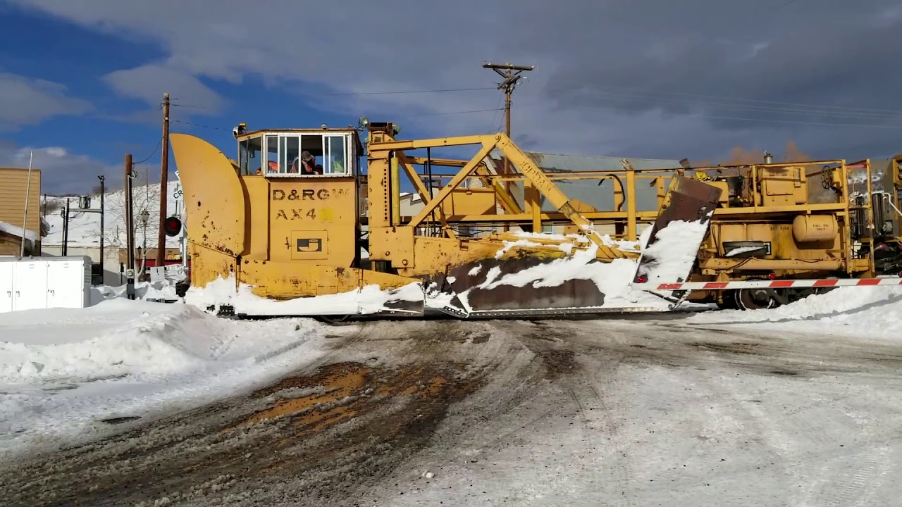 D&RGW AX-45 Jordan Spreader on the Craig Branch, Colorado, Jan 21, 2019 ...