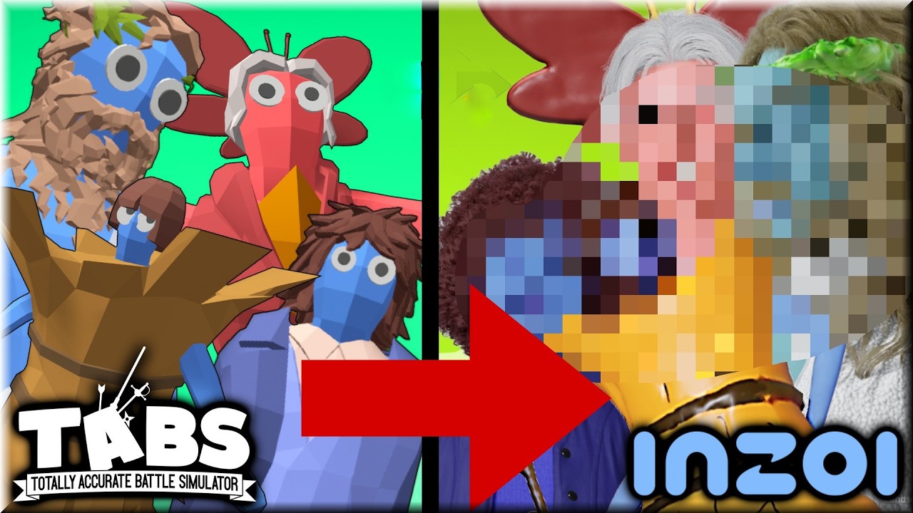 TABS Units Turn Into Super Realistic in inZOI: Creative Studio😲 - YouTube