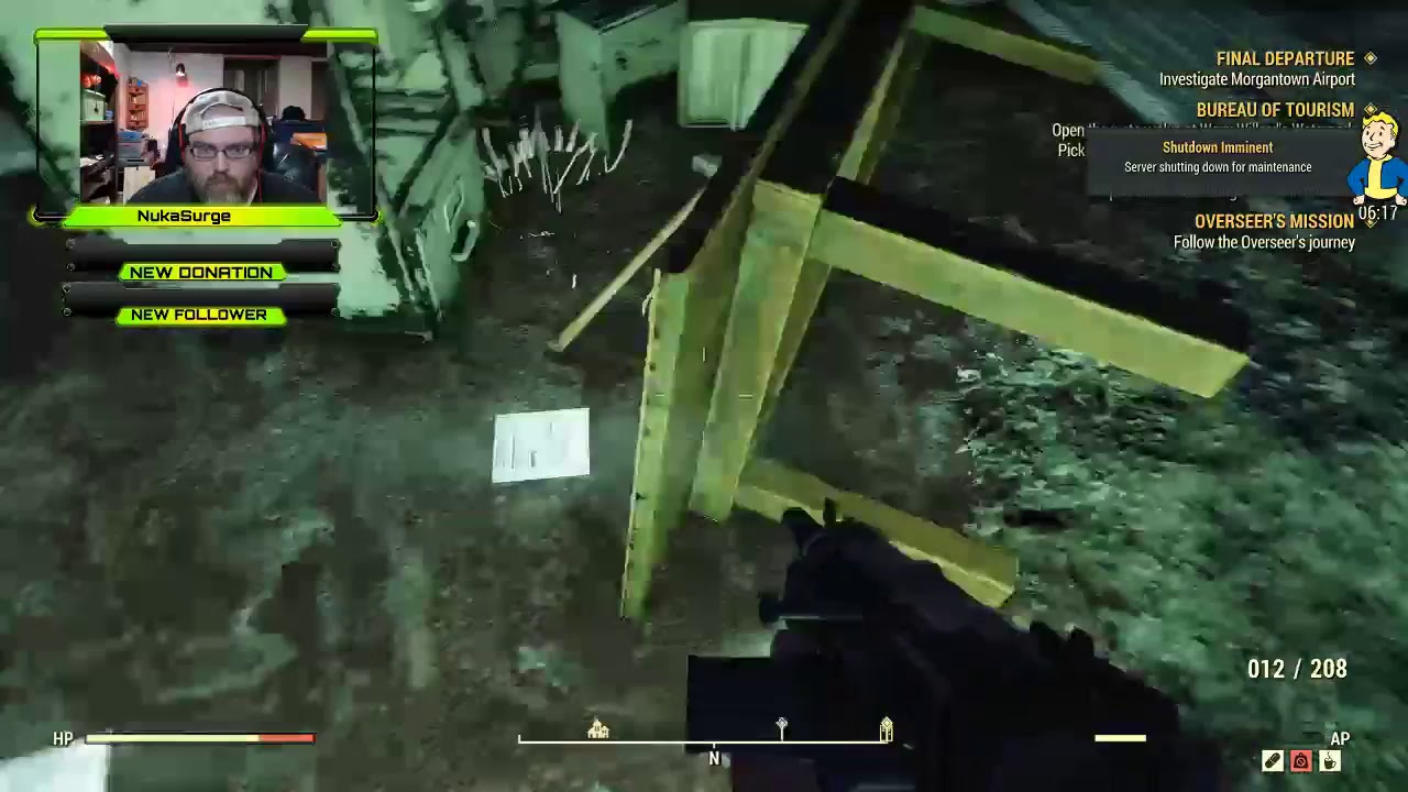 Fallout 76 game play and my first test stream - YouTube