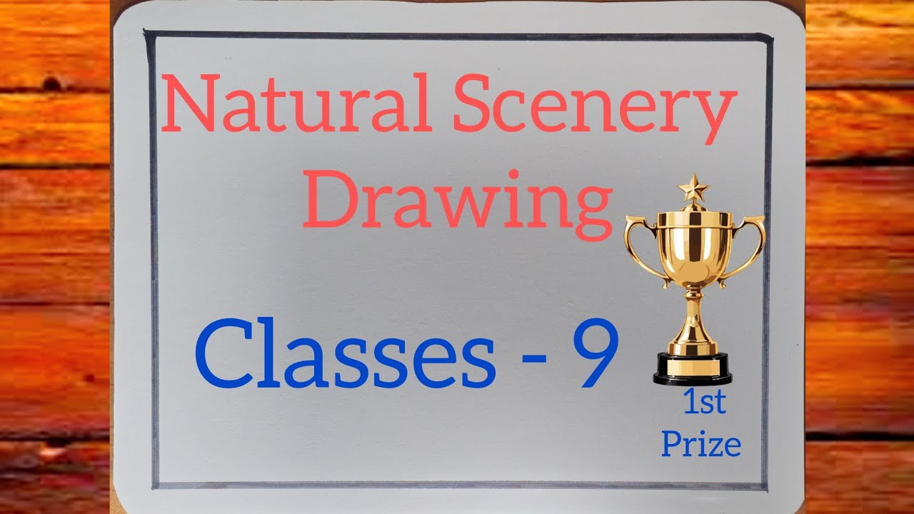 How to draw natural scenery easy way for beginners | natural scenery ...