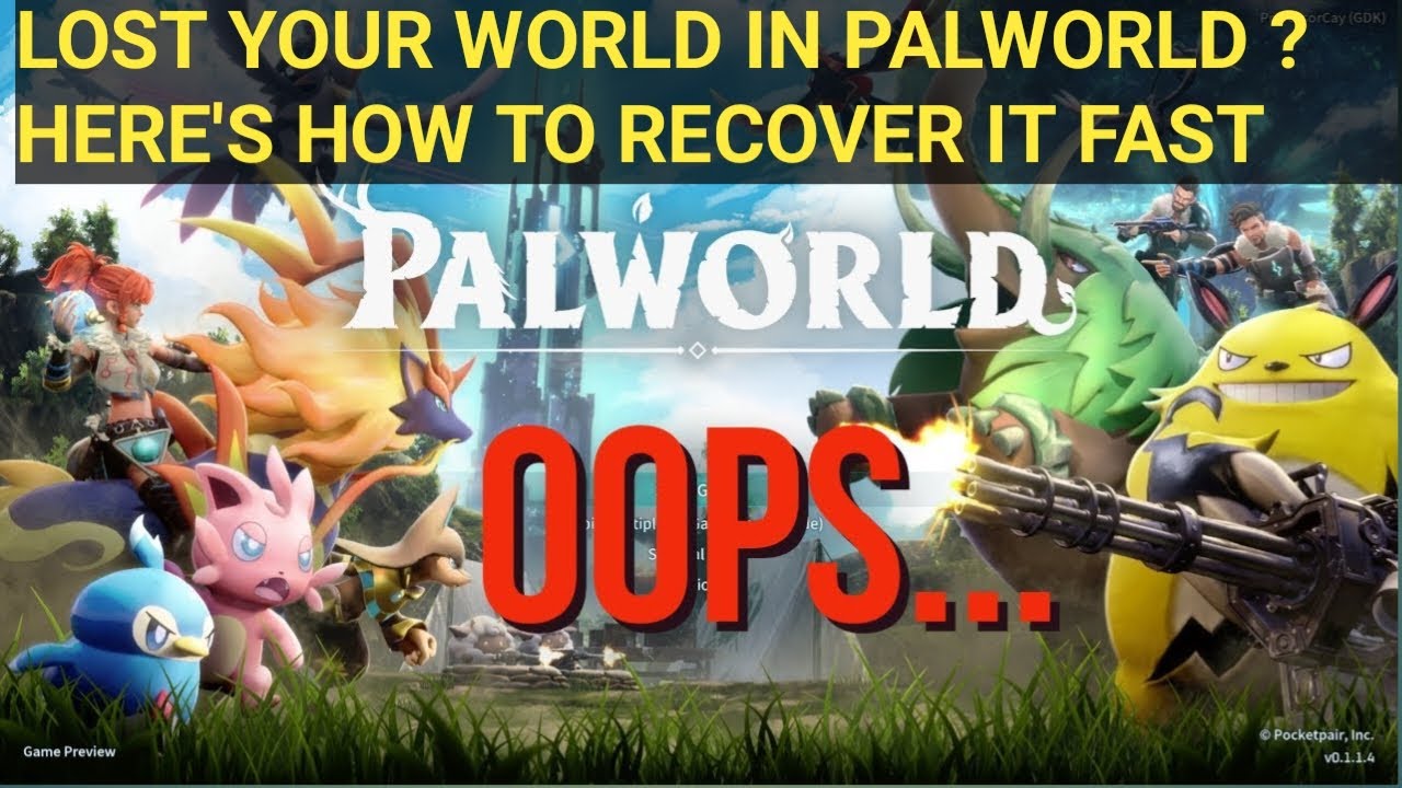 Lost Your World in Palworld? Here's How to Recover It || Palworld में ...