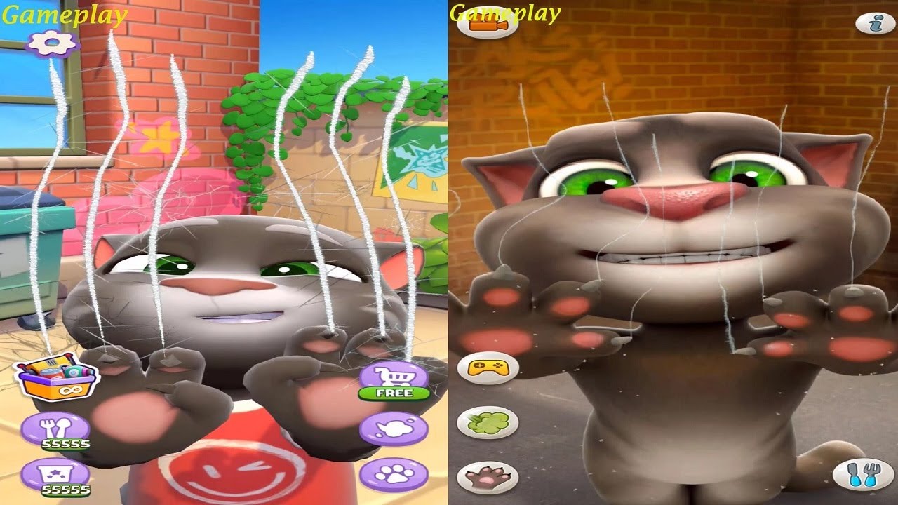 Talking Tom Cat Old version VS New version 2025 Android Gameplay HD ...