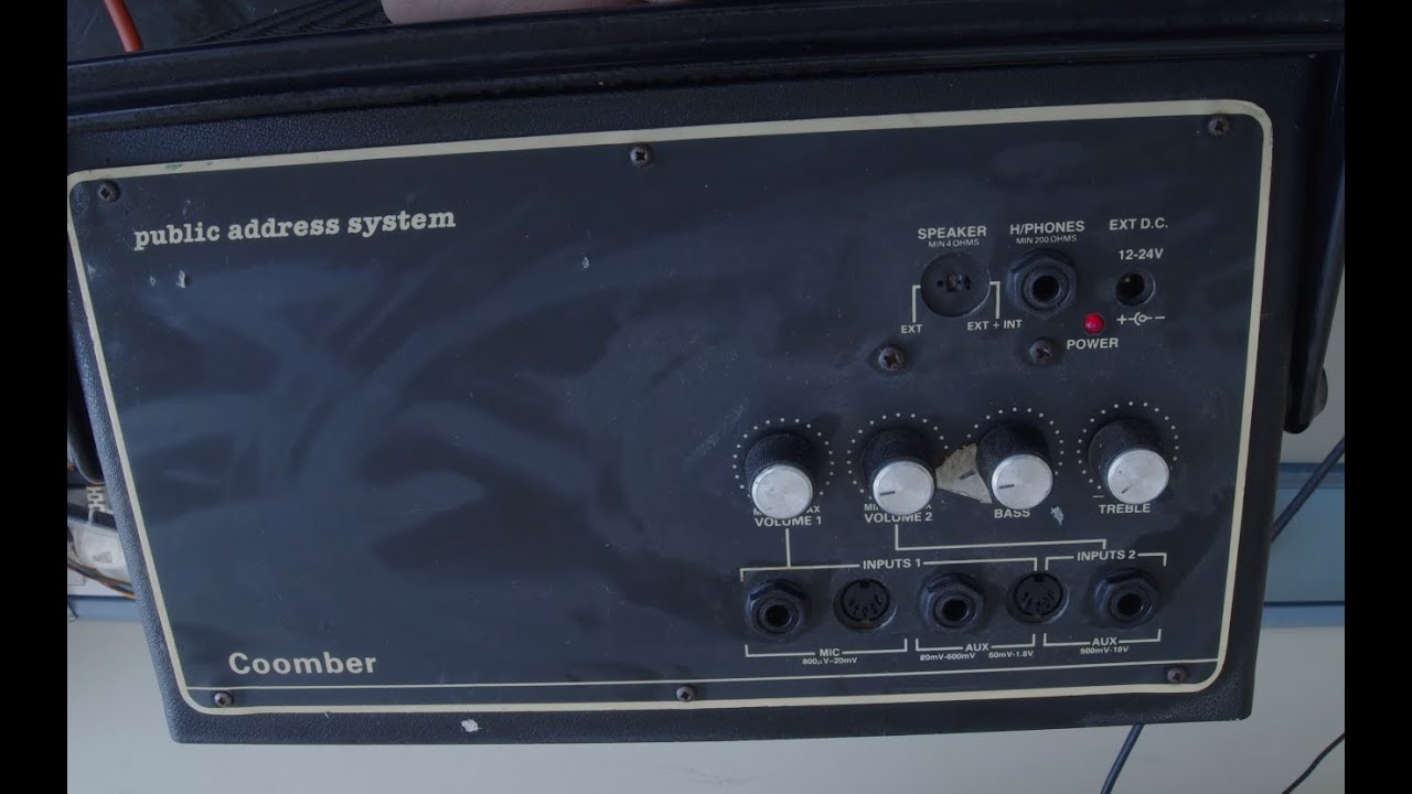 Coomber Public Address System Bluetooth Upgrade Model 2100 - YouTube
