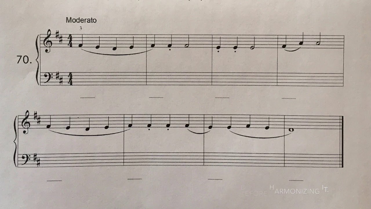 Harmonization with I and V6 chords - YouTube