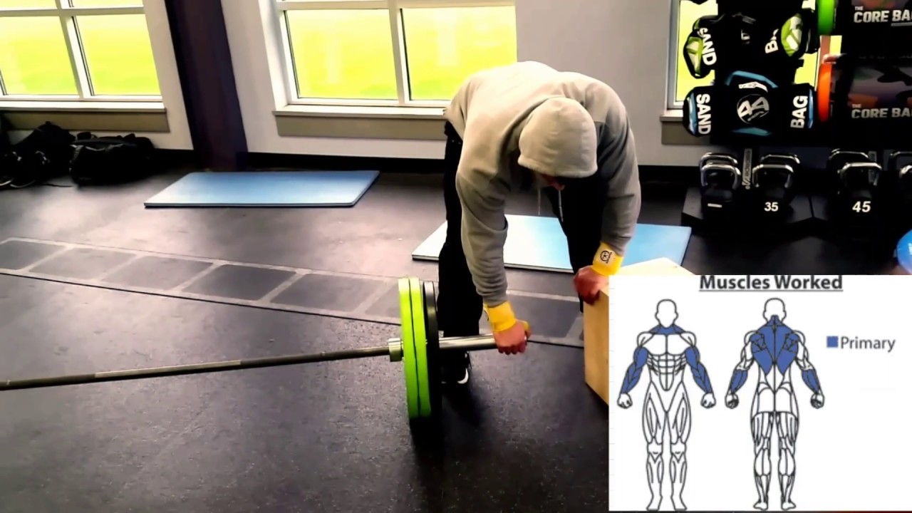 One arm barbell row - YouTube