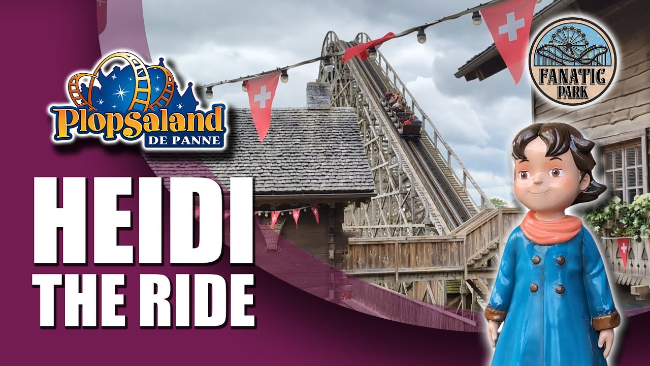 Heidi, the ride. La Montaña rusa de madera de Plopsaland De Panne ...