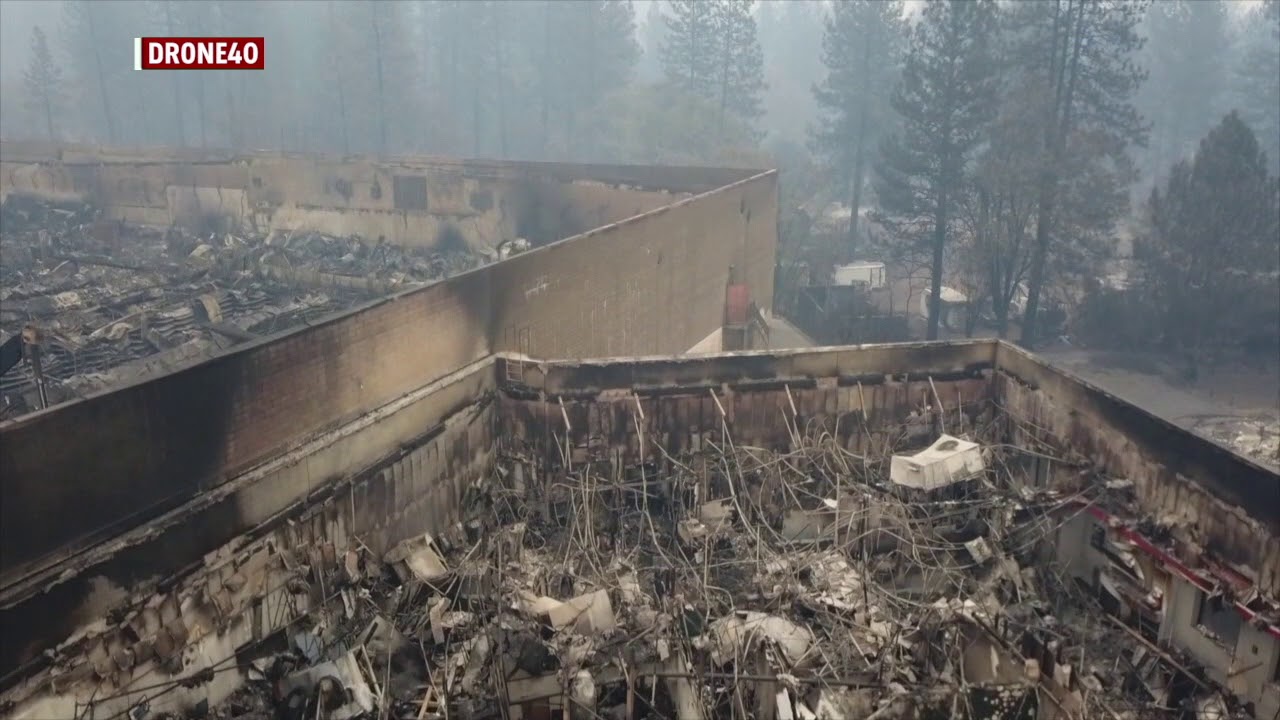 Paradise Gone: Drone video shows devastation from deadly Camp Fire in ...