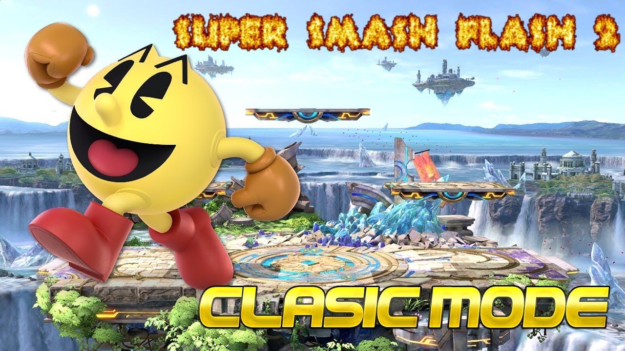 SUPER SMASH FLASH 2 PACMAN CLASIC MODE - YouTube