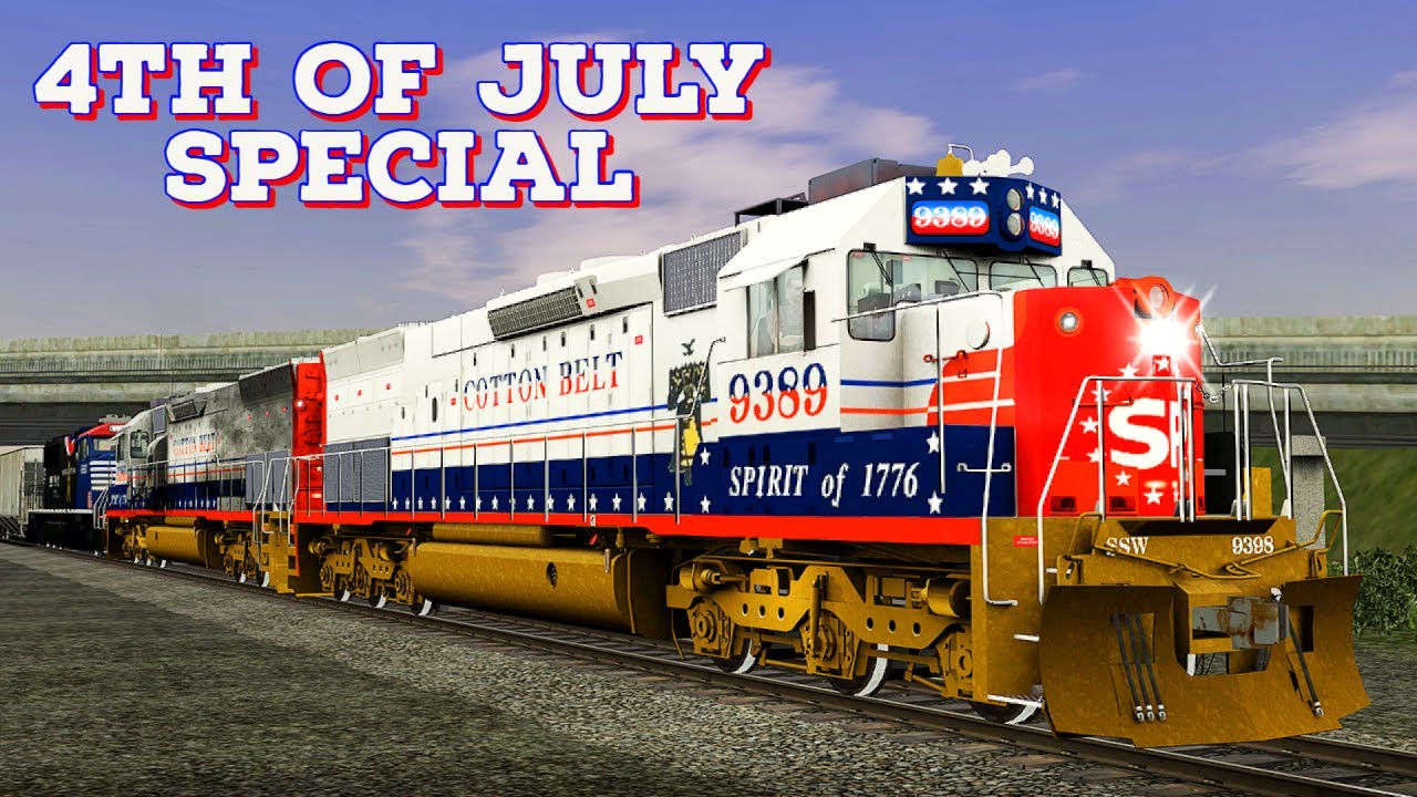 4th of July Special Railfanning and Independence Day Power Move! Train ...
