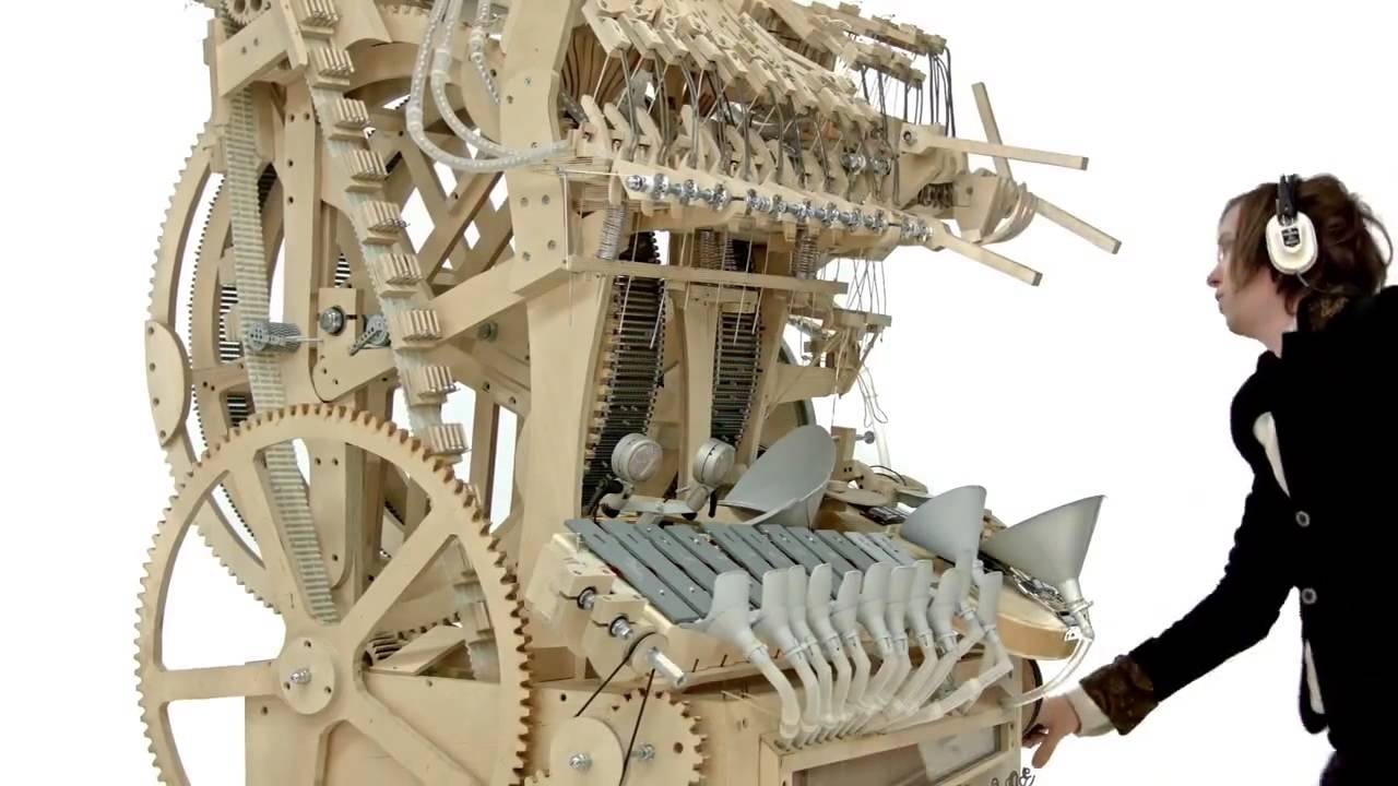 Music Instrument using 2000 Marbles - one of the craziest music apparat ...