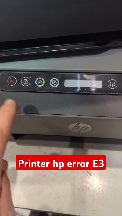 Printer HP error E3 - YouTube