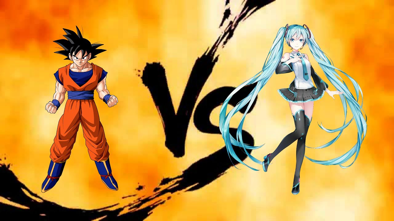 Goku vs Miku - YouTube