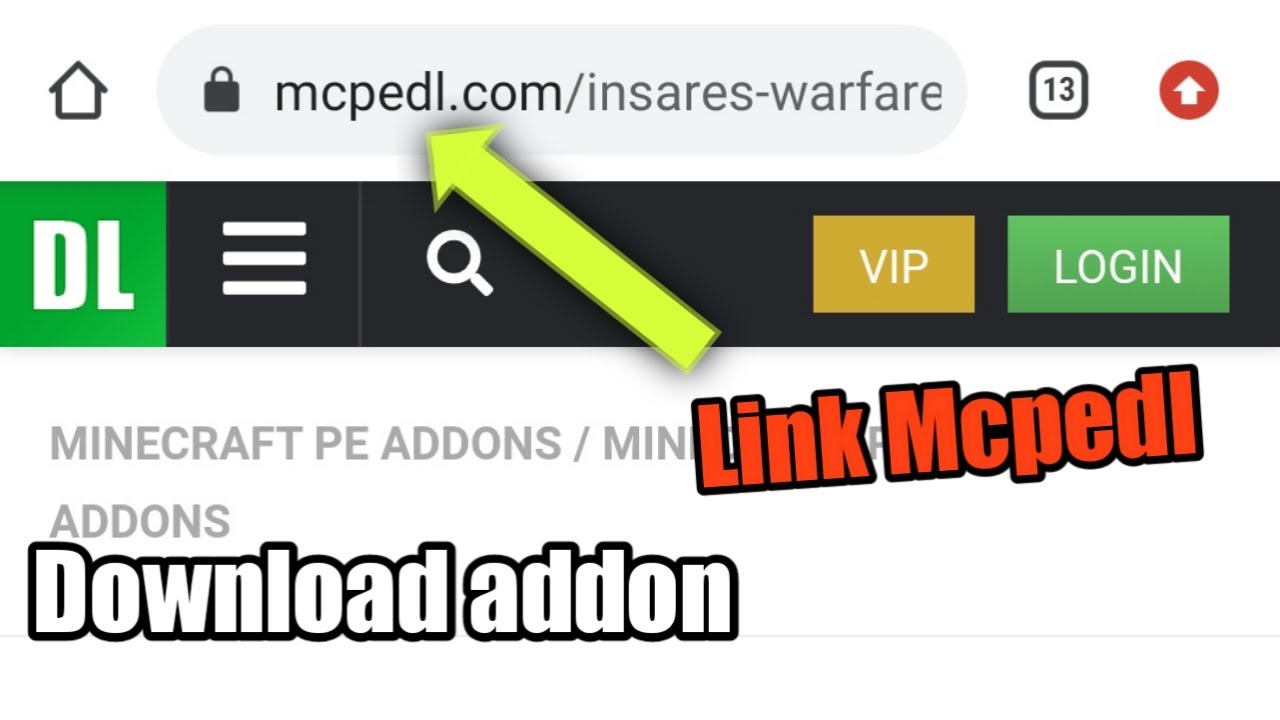 Cara Melewati Link Mcpedl Untuk download Addon - YouTube